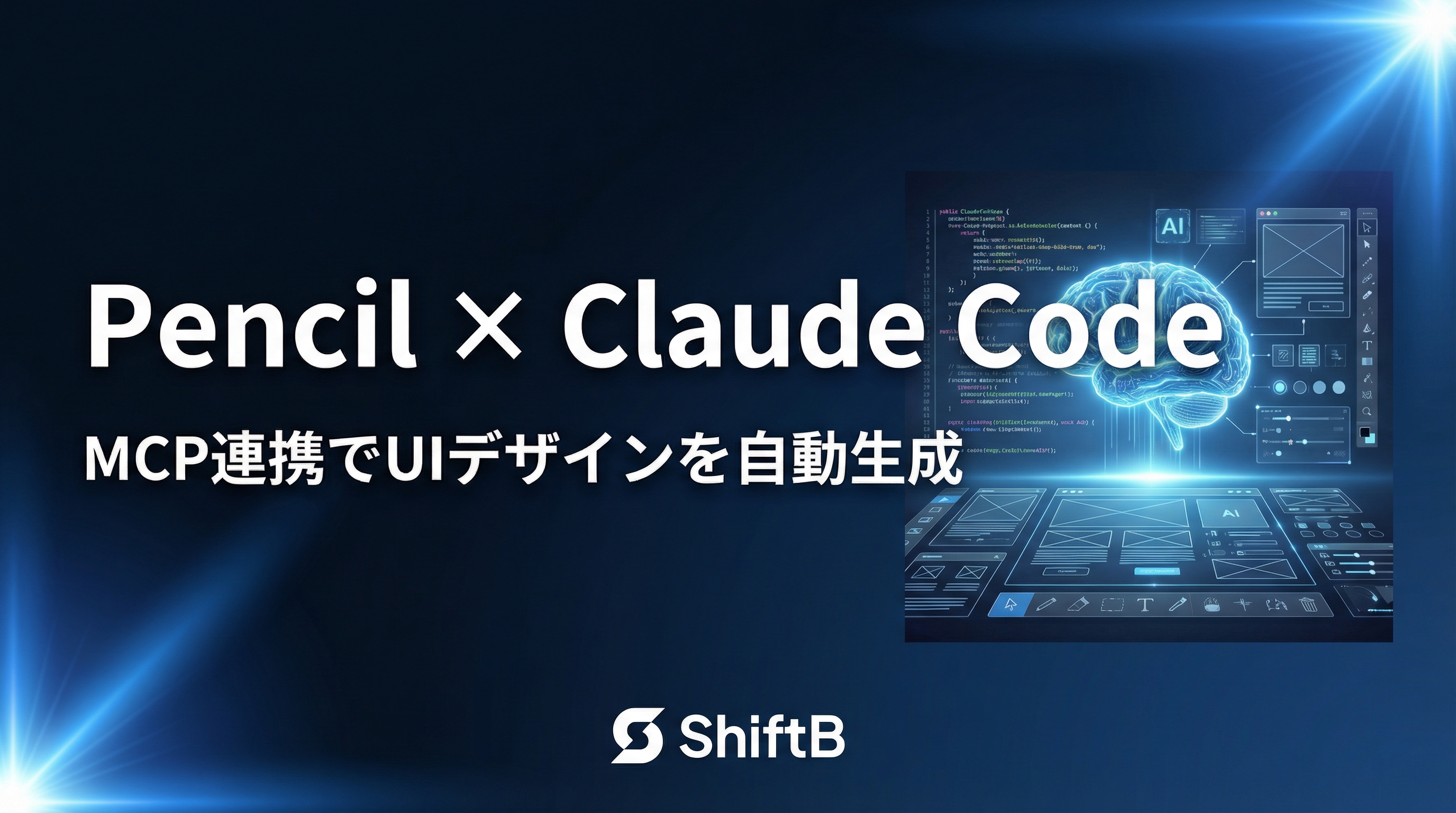 Pencil × Claude CodeでUIデザインを自動生成する方法【MCP連携ハンズオン】 | ShiftB | ShiftB